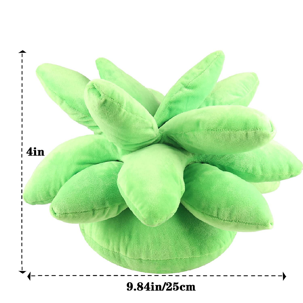 Cute Succulents Pillow for 3D Throw Pillows, for Garden or Green Lovers Baby Green Plant Throw Pillows for Bedroom Room Home Decoration Novelty Plush Cushion,Cactus Plush Home Decor (Light green)
