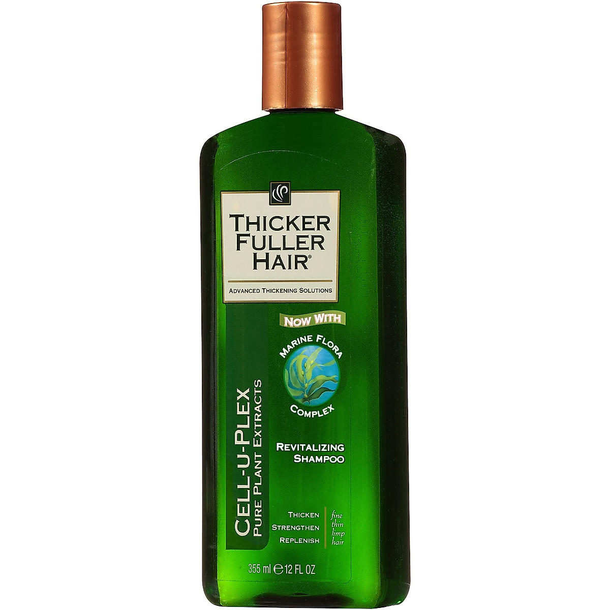 Thicker Fuller Hair Revitalizing Shampoo 12-Ounce Bottle (Pack of 6)