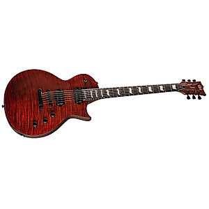 ESP 6 String LTD Deluxe EC-1001 Electric Guitar, Tiger Eye, Right, (LEC1001FMTEF)