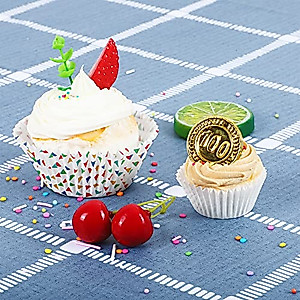 Caperci 500 Count Mini Cupcake Liners White Muffin Liners Greaseproof No Smell Small Cupcake Wrappers Baking Cups