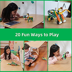 Stem Programming Building Kit Robotics for Kids Ages 8-12, Learning & Education Toys, Coding Robot 233 Pieces Science Kits, App & Remote Control Blocks DIY Engineering Kid Robot, Graduation Gifts