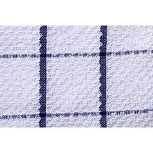 AMOUR INFINI Kitchen Dish Cloths Set of 8 – Highly Absorbent, Super Soft Terry Cotton Dishcloth (12"x12" Inch) Wash & Cleaning Cloths for Kitchen & Dishwashing (Blue)