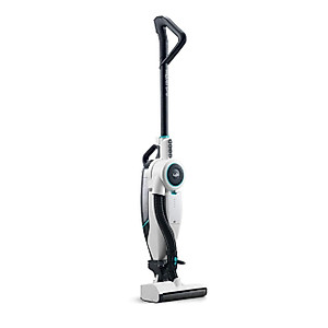LUPE Pure Cordless Vacuum Cleaner, Technology 3 in 1 Wireless Upright, 60 Minutes Battery Life, Pet Hair, Hard Floor, Carpet, White/Black