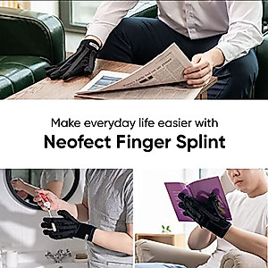 Neofect Finger Splint for Spastic Fingers Medium Right - Stroke Recovery Equipment , Finger exerciser, hand strengthener, finger regabilitation gloves, stroke hand splint, finger straightener, finger exetension exerciser, radial nerve palsy splint