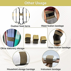 Elastic Bandage Spare Parts Wrap Elastic Wrap Strape Band Straps Banda Elastica Lipo Pad Band Beauty Machine Accessories 3 Size 10 pcs Tan Elitzia