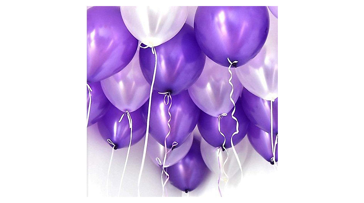 50 Pack Purple Balloons for Celebrations & Events
