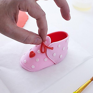 Joinor 3Pcs/set Baby Shoes Booties DIY Cake Decorating Tools Baby Shower Fondant Mold