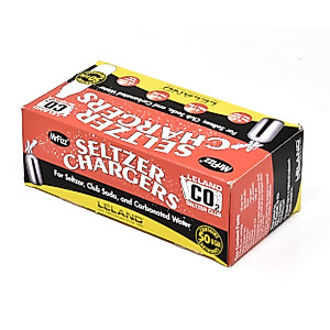 300 Leland Mr Fizz 8 Gram CO2 Soda Siphon Seltzer Chargers Compatible With All 1 Liter/Quart Soda Siphons