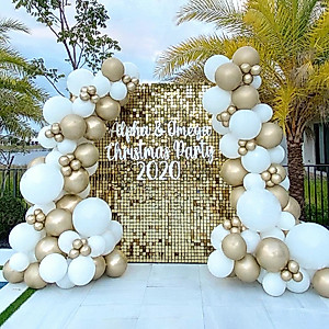 RUBFAC White Balloons, 110pcs 12 Inch Party Latex Balloons, Thicker White Balloons for Birthday Wedding Baby Shower Graduation Anniversary Party Decorations