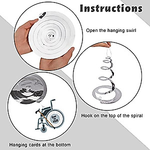 55 Pcs Over The Hill Party Supplies Over The Hill Glitter Banner Old Age Hanging Swirls Old People Gifts 50th/ 60th/ 70th Birthday Decor for Old Age Birthday Anniversary Retirement Party Decoration