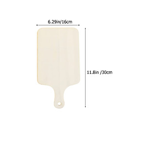 Tofficu 3Pcs Wood Cutting Board with Handle Wooden Chopping Boards Pizza Paddle Multi- function Serving Trays for Meat Cheese Bread Fruit Charcuterie Board Butcher Block Serving Board