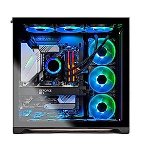 Skytech Gaming Prism II Lian Li O11 PC Desktop – Intel Core i9 13900K 3.0 GHz, NVIDIA RTX 4070 Ti, 1TB NVME Gen4 SSD, 32GB DDR5 RAM RGB, 1000W Gold PSU, 360mm AIO, 11AC Wi-Fi, Windows 11 Home 64-bit