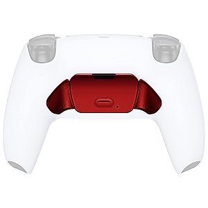 Scarlet Red Replacement Redesigned K1 K2 Back Button Housing Shell for PS5 Controller eXtremerate Rise Remap Kit - Controller & Rise Remap Board NOT Included