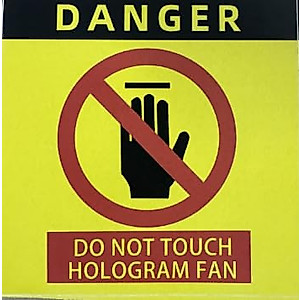 3D Hologram Fan Projector Display with APP, Trade Show Display 616PCS LED Beads, Four-Axis and High Transmission Speed, 3D Holographic Fan Uploaded by iOS and Android 27.5 inch