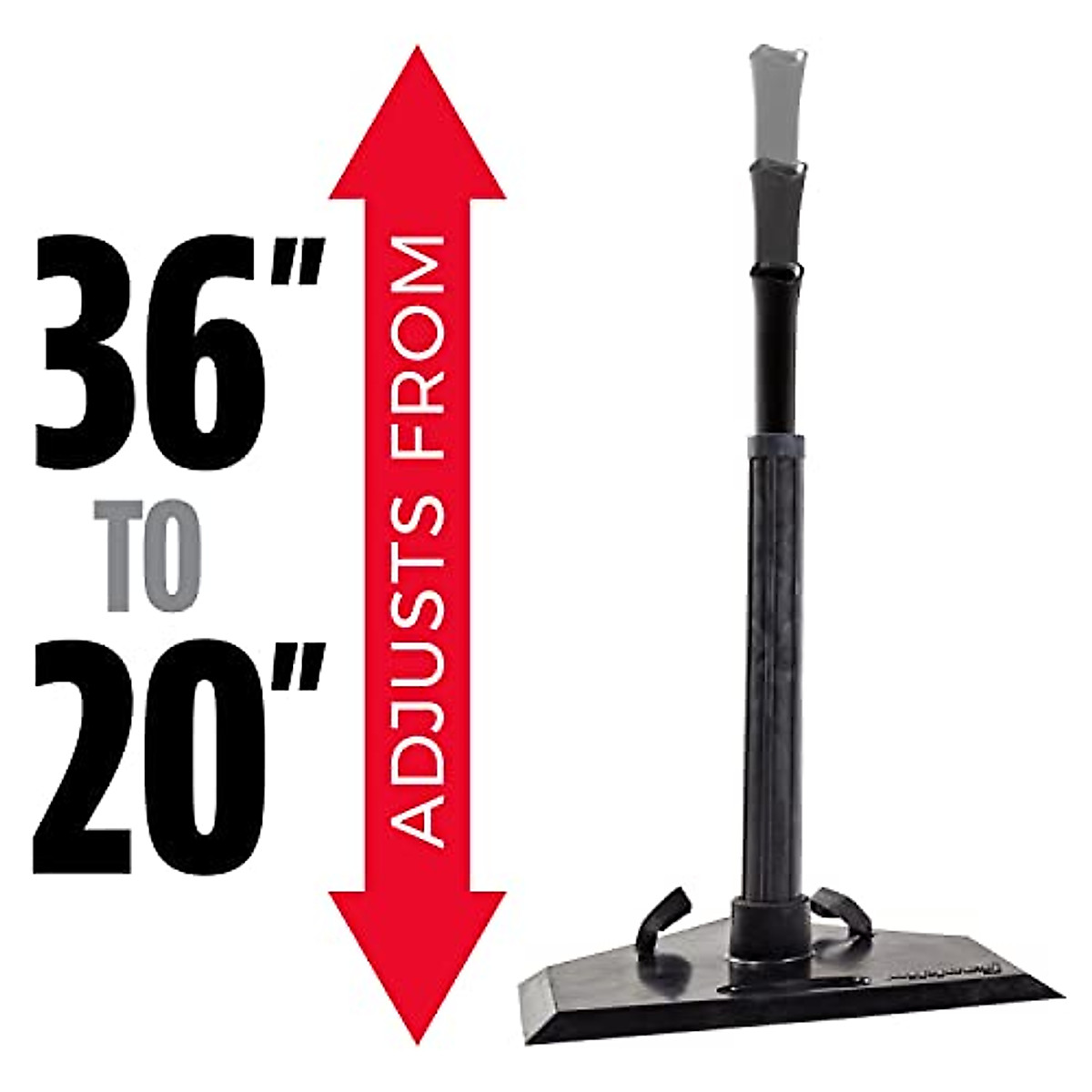 Franklin Sports Kids Teeball Batting Tee - 1 Position Hitting Tee for Teeball, Softball + Baseball + Stand - Adjustable Youth Tee