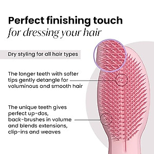 Tangle Teezer Ultimate Finisher Hairbrush, Smooths Strands, Adds Volume & Shine, for All Hair Types, Pink