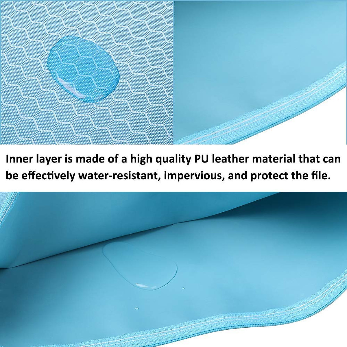 Sailing-go 6 Pieces 6 Colors Zipper Waterproof Bag Pencil Pouch for Cosmetic Makeup Bills Office Supplies Travel Accessories and Daily Household Supplies