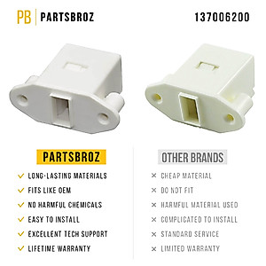 Electrolux Pedestal Drawer Latch 137006200 Washer Door Part PS2349356 AP4368805 Frigidaire EPWD15IW2 EPWD15IW3 EPWD15T0 EPWD157SIW0 EPWD157STT0 EPWD15IW1 EPWD15KG1 EPWD15MB1 EPWD15MB2 EPWD15RR1