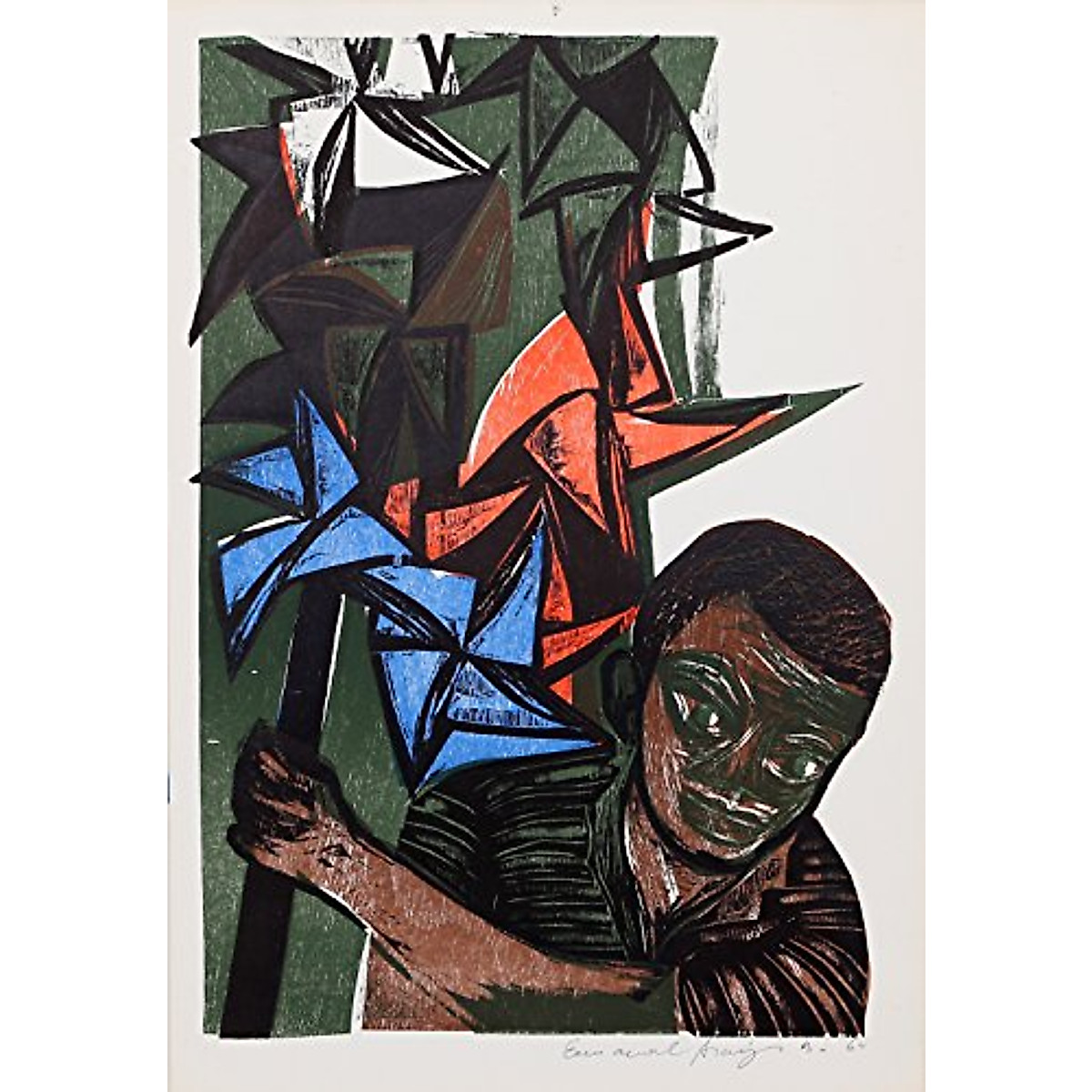 Boy with Pinwheels from the Bahia Portfolio