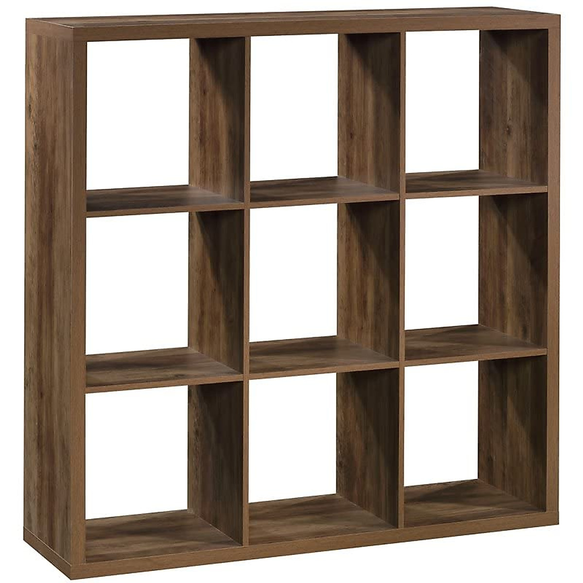 Sauder Miscellaneous Storage Engineered Wood 9-Cube Organizer in Rural Pine