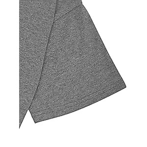 Dbtanjy Women's Short Sleeve Oversized T Shirts Crew Neck Casual Loose Summer Tops (V-Grey,Small,Small)