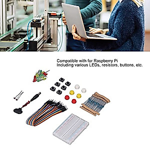 Electronics Component Kit, Electronics Component Starter Kit Photoresistor Battery Connector for DIY