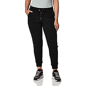 Calvin Klein Women's Premium Performance Fleece Jogger, Black, Medium
