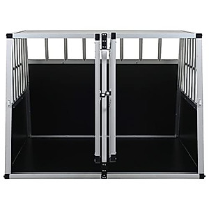 vidaXL Dog Cage with Double Door 37"x34.6"x27.2"
