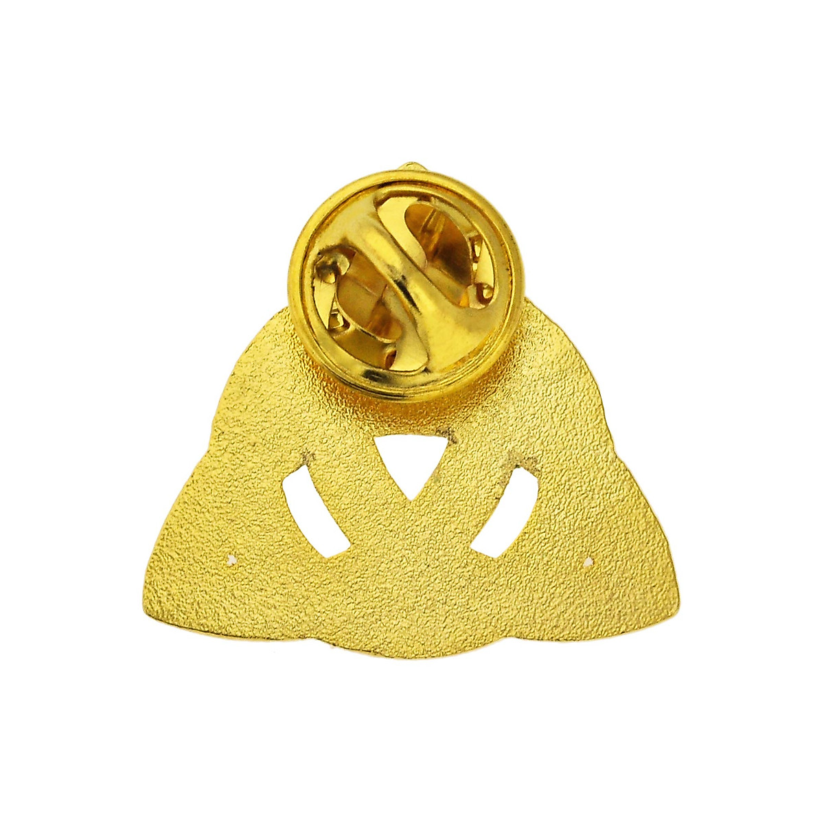 PinMart St. Patrick's Day Lapel Pin – Celtic Trinity Knot Jewelry for Women and Men – Irish Culture Celebration Pin –Gold Plated Enamel Brooch with Clutch Back