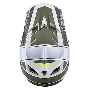 Troy Lee Designs D4 Composite Full-Face Bicycle Helmet. Max Ventilation Lightweight MIPS EPP EPS Racing Downhill DH BMX MTB - Adult Men Women - Team Military, X-Large