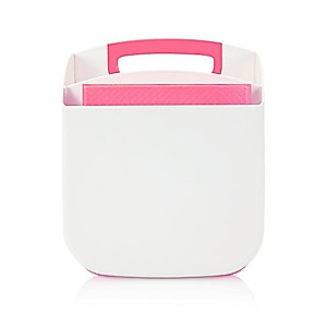 Ubbi Portable Diaper Changing Station + Diaper Storage Caddy Organizer with Changing Mat: Easily Stores Baby Diapers, Wipes + Baby Accessories - Pink