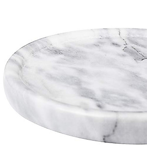 Marble Stone Decorative Tray for Counter Dresser, Nightstand or Desk for kicthen 7.8in