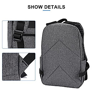 coowoz College Backpack Black bag College Bags For Women Men Travel Rucksack Casual Daypack Laptop Backpack(Grey)