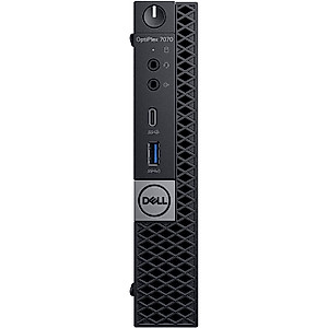 Dell OptiPlex 7070 Business Micro Desktop Computer, Intel Octa-Core i7 9700T Up to 4.3GHz, 32GB DDR4 RAM, 1TB PCIe SSD, 802.11AC WiFi, Bluetooth 5.0, Displayport, Type-C, Windows 10 Pro (Renewed)