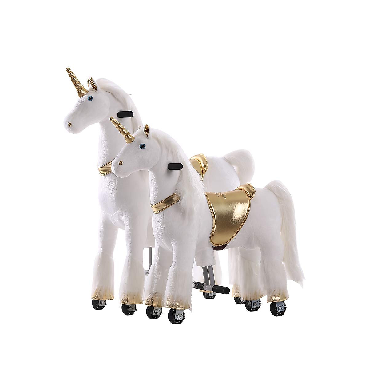 Gidygo Kids Ride on Walking Unicorn Rocking Horse Riding Toy for Children for 3-6 Years Old