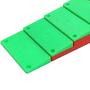 GarfatolRv RV Leveling Blocks with Glow in The Dark Ramp Heavy Duty Camper Leveling Blocks Ideal for Stabilizing and Leveling Your Rigs-10 Pack, Red