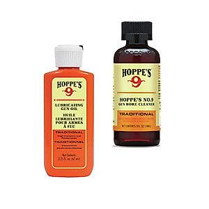 Westlake Market Gun Bore Cleaner, Lubricating Oil, & Gun Grease with 50 Patches for .38, 9mm.40.44 and .45 Caliber Handguns/Pistols Made in USA