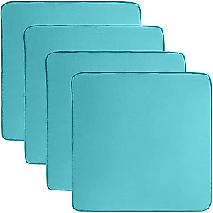 Glogex Outdoor Cushion Covers for Patio Furniture - 24x24x4, Set of 4 Waterproof Patio Cushion Slipcovers, Water Resistant Patio Cushion Covers Replacement