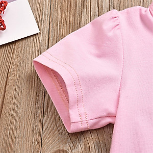 GRNSHTS Baby Girl Sister Matching Clothes Infant Little Sister Short Sleeve Romper+Leopard Shorts+Headband 3Pcs Outfits (Leopard Little Sister, 0-6 Months)