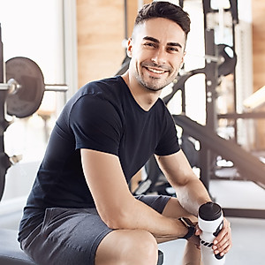 MLYENX 5/7 Pack Workout Shirts for Men Quick Dry Moisture Wicking Mens Gym Shirts Athletic T-Shirts