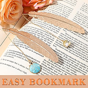 4 Pcs Metal Bookmarks Teacher Bookmark Back to School Gift Thank You Gifts Inspirational Bookmark Teacher Appreciation Gifts Graduation Birthday Gifts Bookmarks Christmas Gift for Book Lover Women Men