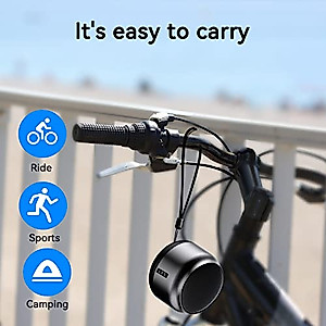 LFS Small Bluetooth Speakers, Portable Wireless Speaker Mini Shower Speaker, 15H Playtime, TWS Pairing, Compact Size, Waterproof Outdoor Speaker for Home, Travel, Beach