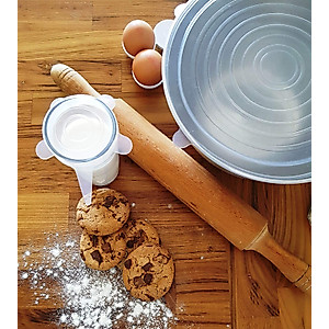 Silicone Stretch Lids, Reusable Plastic Wrap Alternative, 6 Pcs Silicone Lids, Eco Friendly Food Storage Covers for 3” - 11” Container, Bowl, Cup – Dishwasher Safe Bowl Covers, Clear