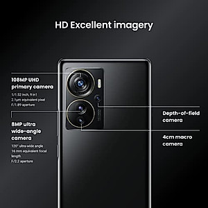 ZTE Axon 40 Pro Cellphone - 5G Unlocked Smartphone, 108MP Quad-Camera, Qualcomm Snapdragon 870, 144Hz 6.67”AMOLED Screen, 65W Quick Charge Android Phone w/ 5000mAh Battery,12+256GB, US Version, Aqua