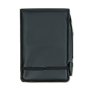 Silvine Elasticated Pocket Notebook with 160 Pages and Durable PVC Covers with Pen