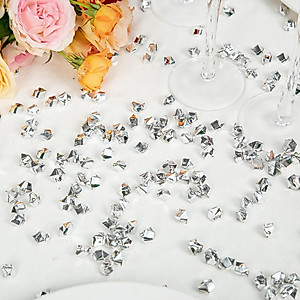 AiFanS Vase Filler for Home Deco and Centerpieces,Plastic Silver Nuggets for Vases and Table Decoration (Metallic Silver,800 Pieces)