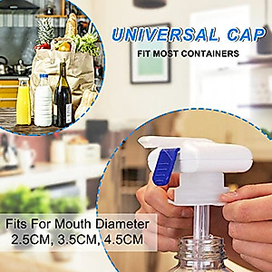 2 Pack Electronic Milk Dispenser, Automatic Drink Dispenser, Milk Dispenser, Electric Tap for Milk Juice, Universal Bottle Cap Electric Faucet, Outdoor and Home Kitchens