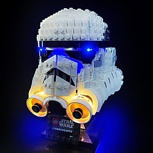 FRIFUN LED Light Set Compatible with Lego Stormtrooper Helmet 75276 (NOT Included The Model Sets)
