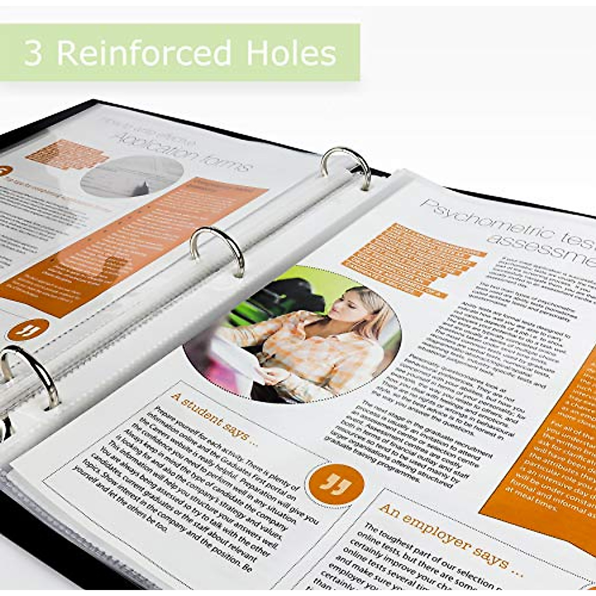 150 Sheet Protectors, 8.5 X 11 Inch Clear Page Protectors for 3 Ring Binder, Plastic Sheet Sleeves Protectors, Durable Top Loading Paper Protector with Reinforced Holes, Archival Safe