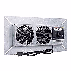 CADPXS Crawlspace Ventilation Fan, Crawlspace Fan vent with humidistat, Dehumidistat & Freeze Protection Thermostat, for Crawl Spaces/Basement/Garage/Attic/Hydroponics Grow Tents (220 CFM Air Out)